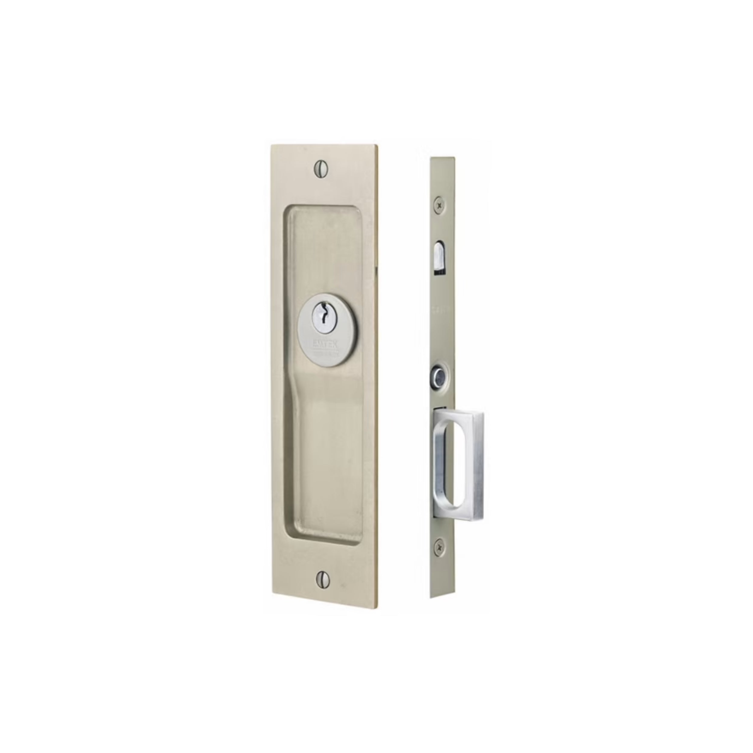 Rustic Modern Rectangular Pocket Door Mortise Lock – Hardware Collection